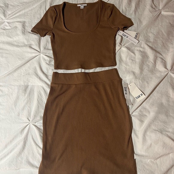 Bar III | Dresses | Matching Set Mini Skirt And Crop Top | Poshmark